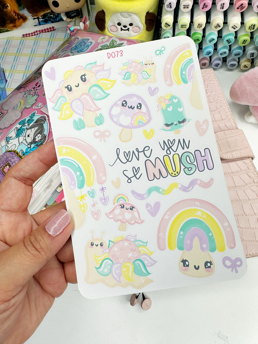 D073: Love You So Mush Sticker Sheet – hernameisSavvy
