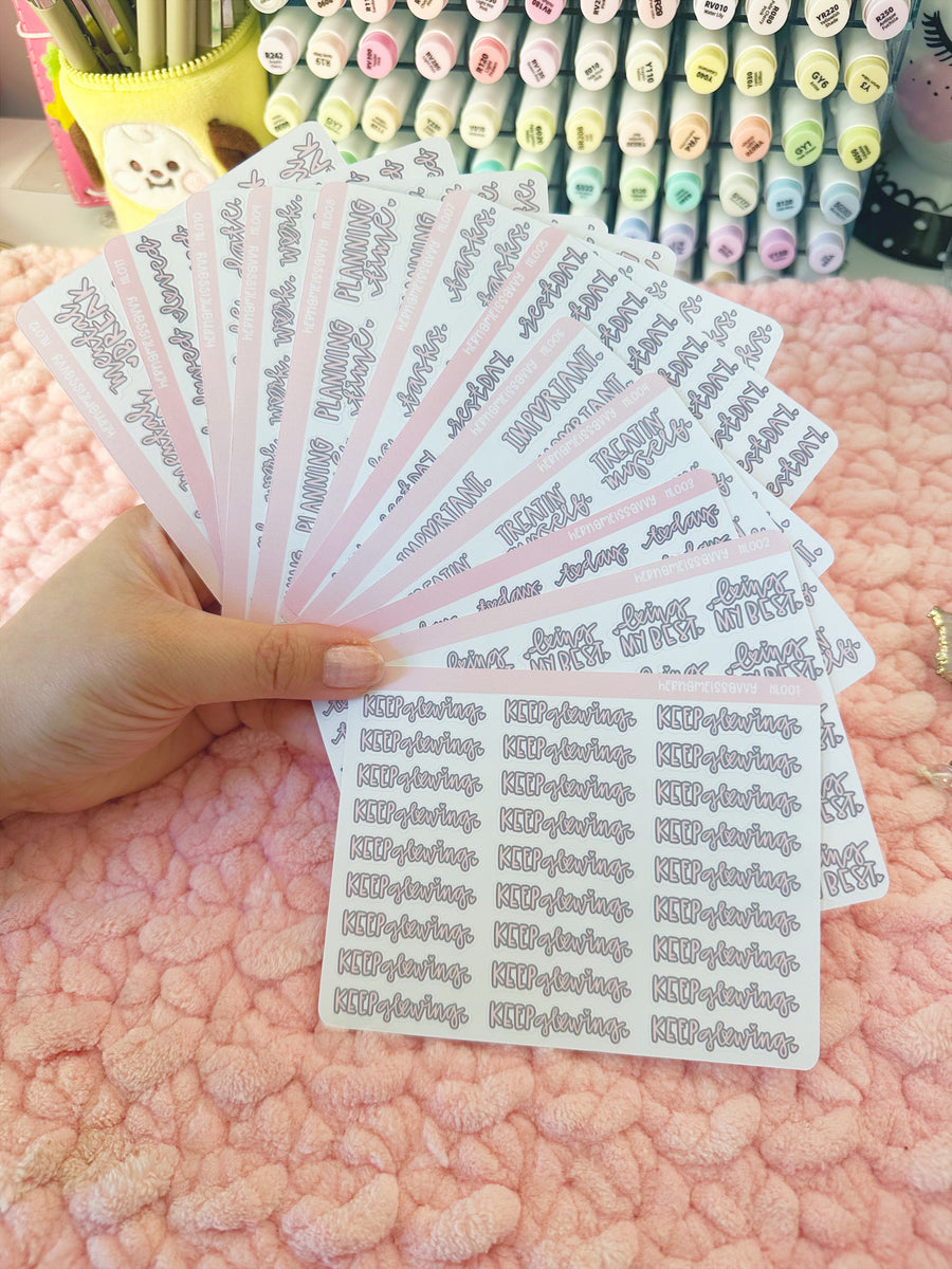 HL005 - Rest Day Sticker Sheet – hernameisSavvy