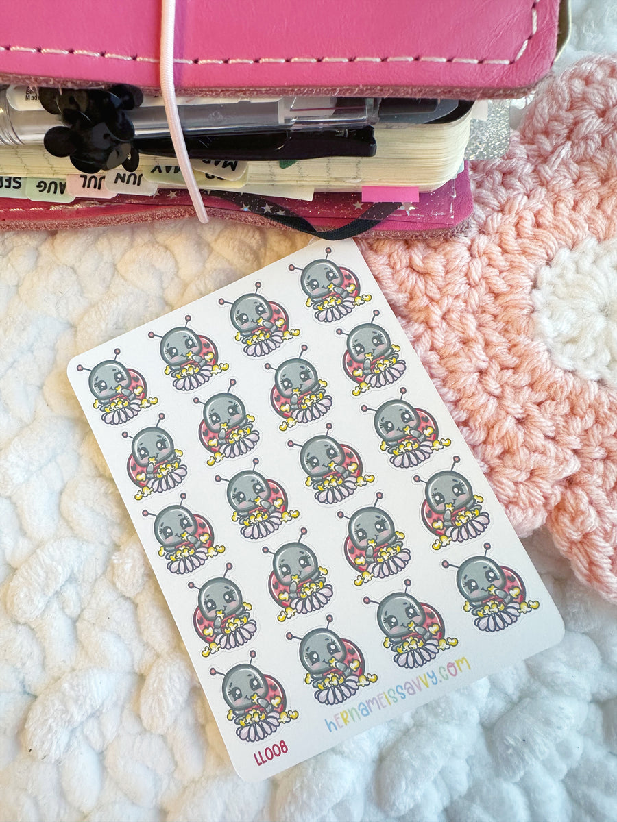LL008 - Popcorn Li'i LadyBug Sticker Sheet – hernameisSavvy