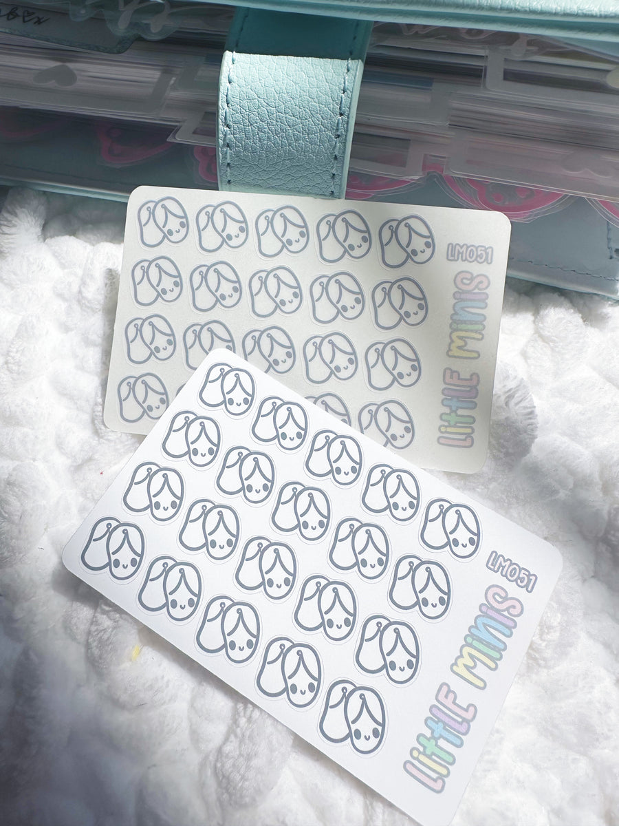 LM051 - Slippers Sticker Sheet – hernameisSavvy