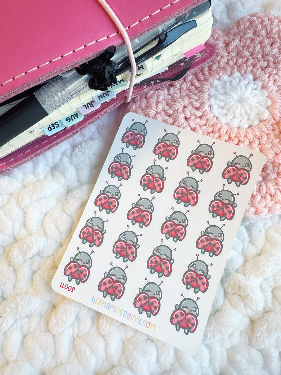 LL003 - Winking Li'i LadyBug Sticker Sheet – hernameisSavvy