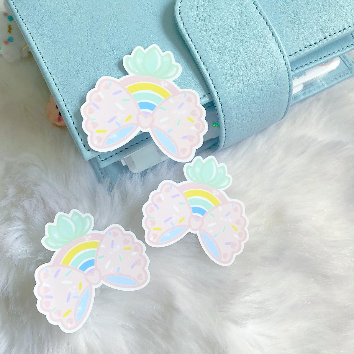 Pineapple Sprinkle RainBow Sticker – hernameisSavvy