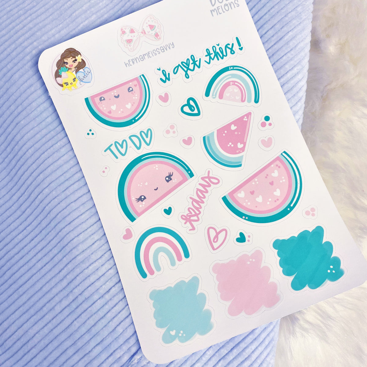D023 - Melons Deco Sticker Sheet – hernameisSavvy