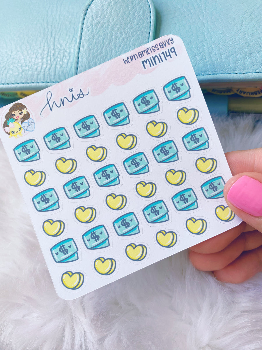MINI149 - Monies Sticker Sheet – hernameisSavvy